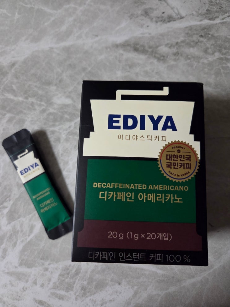 이디야 스틱커피 디카페인 아메리카노 & 미니프레첼 초코맛 후기 : 네이버 블로그