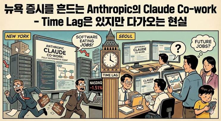 뉴욕 증시를 흔드는 Anthropic의 Claude Co-work - Time Lag은 있지만 다가오는 현실 : 네이버 블로그