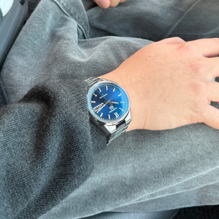 태그호이어 까레라 청판 41mm 데이데이트, 예물 시계로 고민 끝! : 네이버 블로그