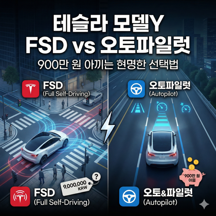 테슬라 모델Y FSD vs 오토파일럿: 900만 원 아끼는 현명한 선택법 : 네이버 블로그