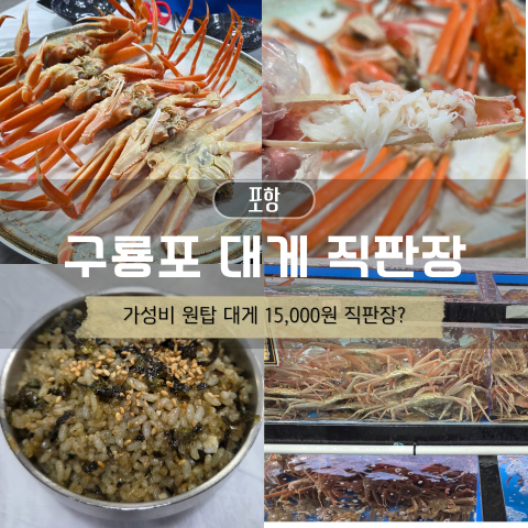 포항 구룡포 대게 직판장 내돈내산 후기 무게별 가격 : 네이버 블로그