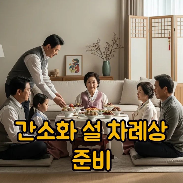 설 차례상 간소화: 성균관 표준안으로 쉽고 의미 있게 준비하는 법 : 네이버 블로그