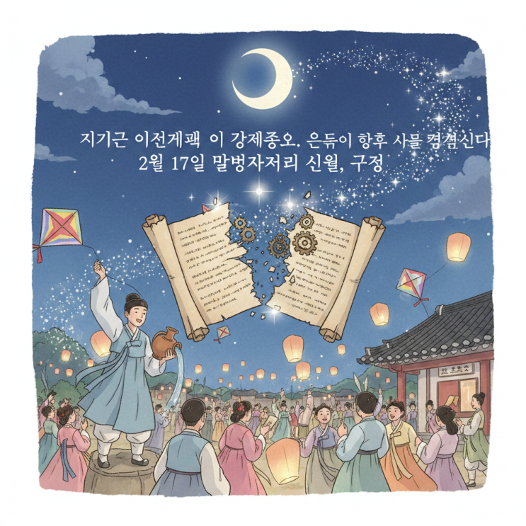 (점성술) 지금 인생계획이 강제종료. 운명이 향후 사람을 격변시킨다. 2월 17일 물병자리 신월, 구정 : 네이버 블로그