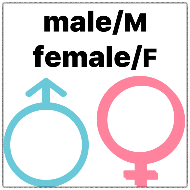 male female: 성별 영어 헛갈림 그만 : 네이버 블로그
