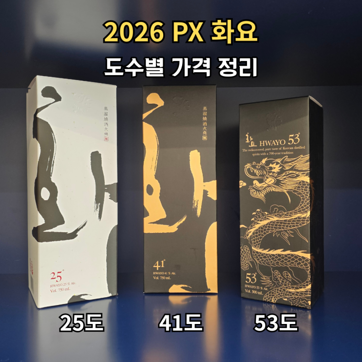 2026 PX 화요 가격 총정리｜25도·41도·53도 실구매가 비교 : 네이버 블로그