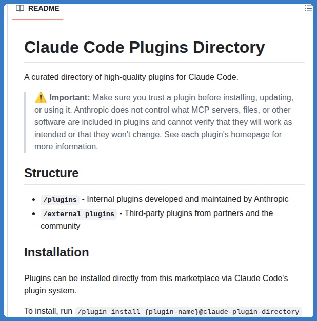 Claude Code Plugins Directory : 네이버 블로그