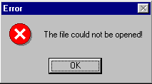 (주의) Error! The file could not be opened! 이 에러의 정체는? : 네이버 블로그