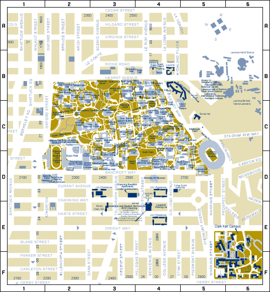 UC Berkeley 캠퍼스 지도 : 네이버 블로그