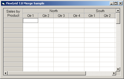FlexGrid Merge Example : 네이버 블로그
