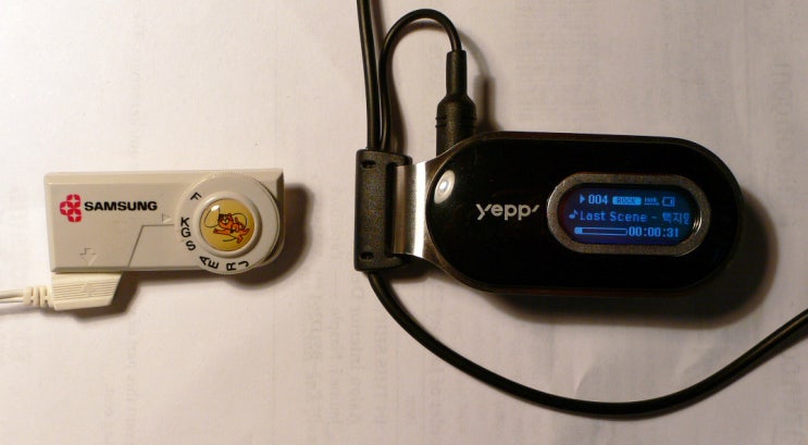 Samsung Yepp YP-F1 와 올림픽 이어폰 : 네이버 블로그