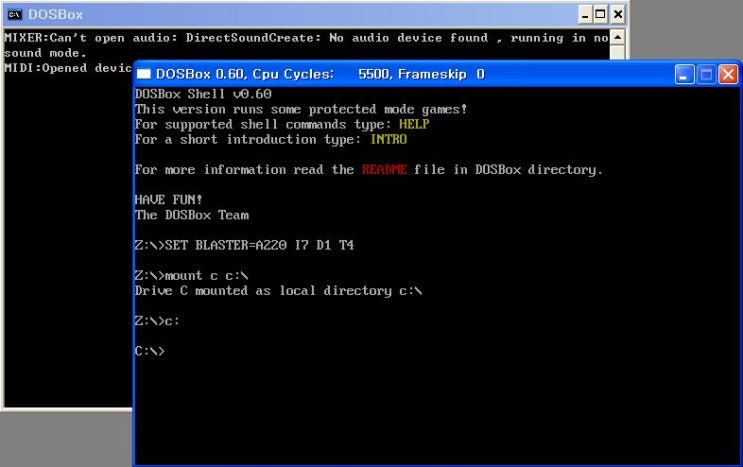 Dos-box 0.60 : 네이버 블로그