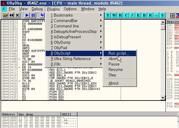 Ollyscript 를 활용을 통한 OEP 얻기 (생초보Ver.) : 네이버 블로그
