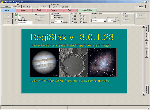Registax 3 사용법 : 네이버 블로그