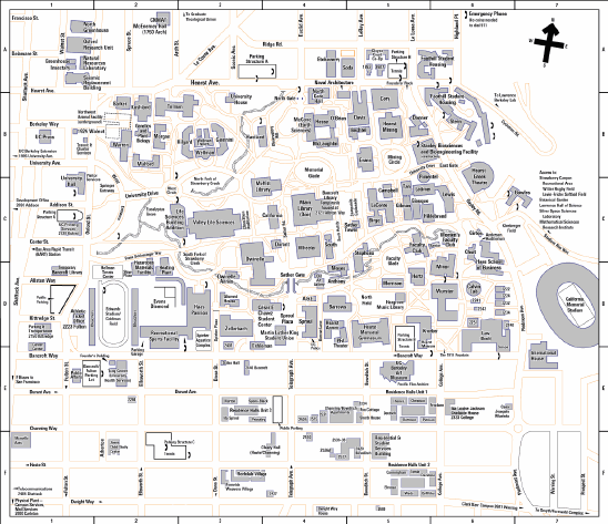 UC Berkeley Campus Map (버클리대학 캠퍼스 지도) : 네이버 블로그