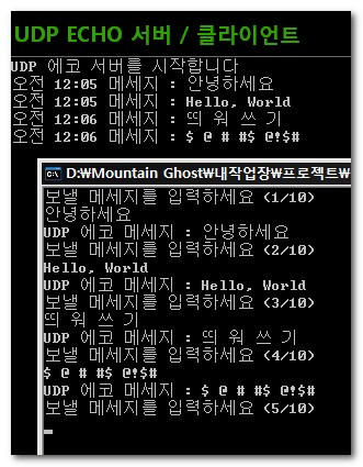[C#] UDP Echo Server/Client : 네이버 블로그