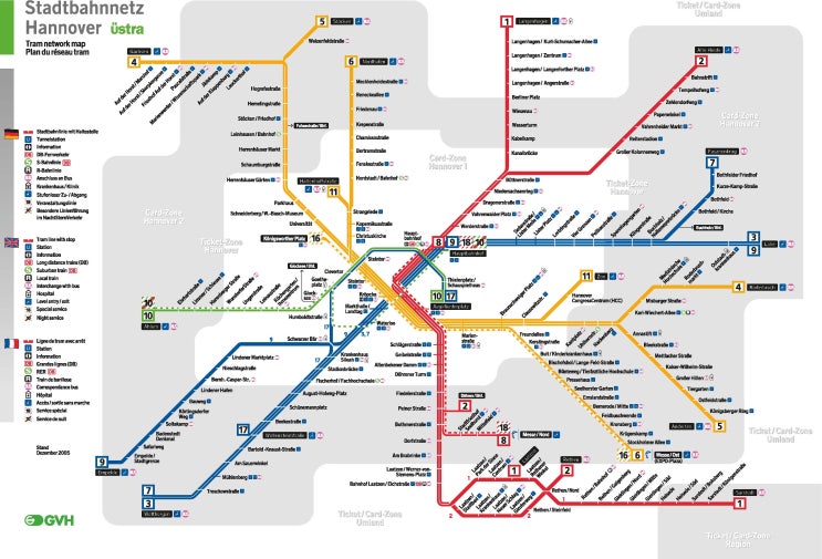 하노버 지하철역 지도(Hannover Train Map - Stadthahnnetz Hannover) : 네이버 블로그