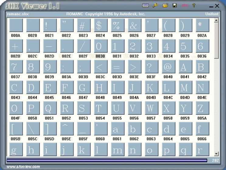 캐드 폰트 뷰어 SHX Viewer 1.1 : 네이버 블로그