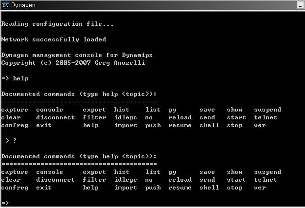 Dynagen Command : 네이버 블로그