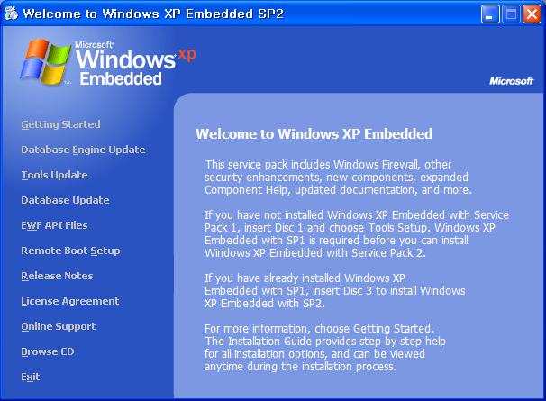 2 2 Windows Xp Embedded Os Image 만들기 개발toolxpe 설치 Xpe Sp2 네이버 블로그 1511