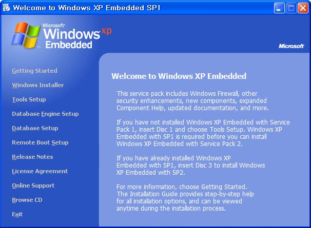 [2-1] Windows XP Embedded OS Image 만들기 : 개발Tool(XPE) 설치 - XPE SP1 : 네이버 블로그