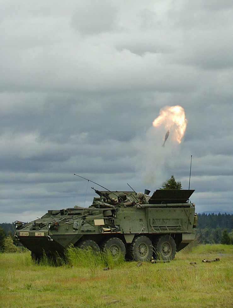 미육군 Stryker MCV-B 120mm 박격포 사격 순간들 : 네이버 블로그