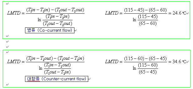 LMTD [Log Mean Temperature Difference] : 네이버 블로그