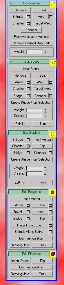 3DS Max >> Editable Poly - 2 : 네이버 블로그