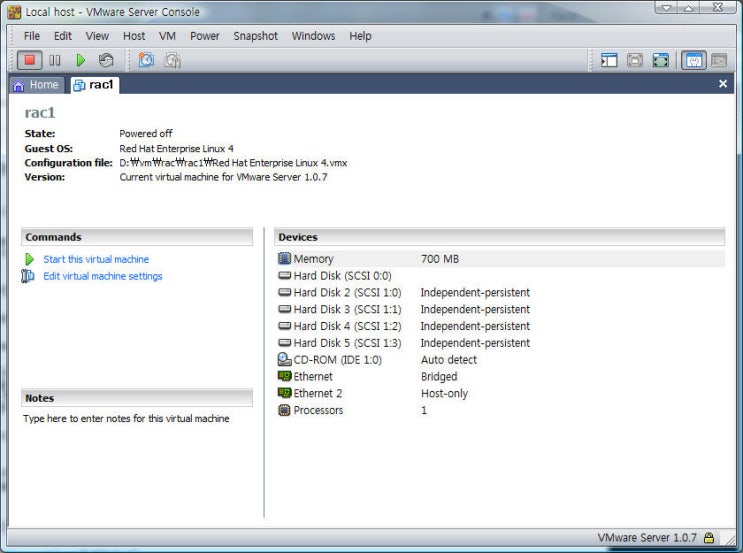 Vmware Server를 통한 Oracle Enterprise Linux 기반 Oracle Rac 10g 설치 완료 네이버 블로그