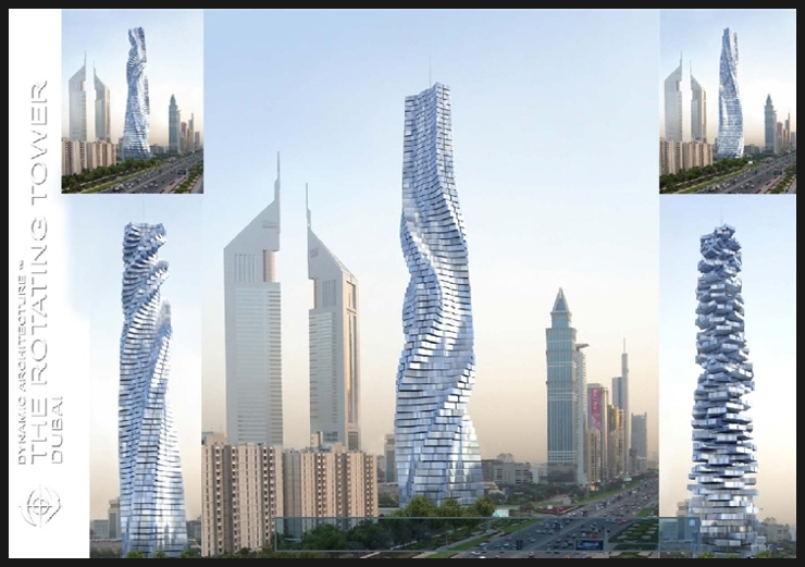 두바이,, 각 층이 회전하는 빌딩 - Dynamic Tower : 네이버 블로그