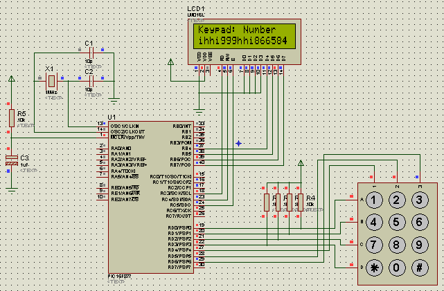 Pic16f877 Lcd Interfacing Code In 4bit Mode And Proteus 4851