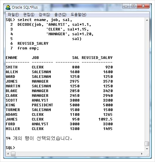 SQL DECODE 함수 : 네이버 블로그