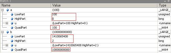 스물세번째-LARGE_INTEGER Structure(C++) : 네이버 블로그