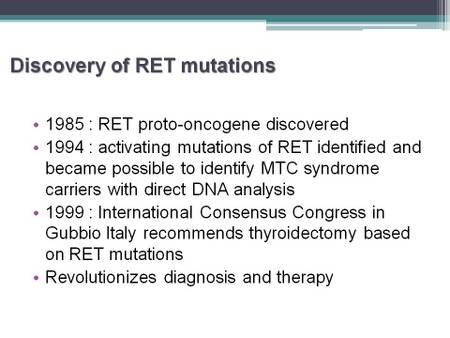 다발성내분비종증2A형(MEN2A)의 증례 및 MEN 및 갑상샘 수질암 그리고 RET gene에 대한 REVIEW (3 ...
