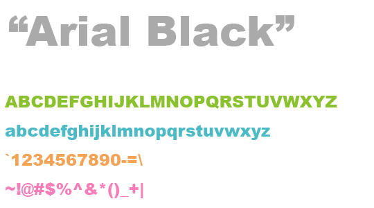 Arial Black : 네이버 블로그