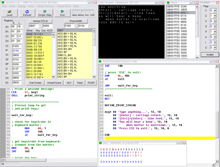 8086 microprocessor emulator : 네이버 블로그